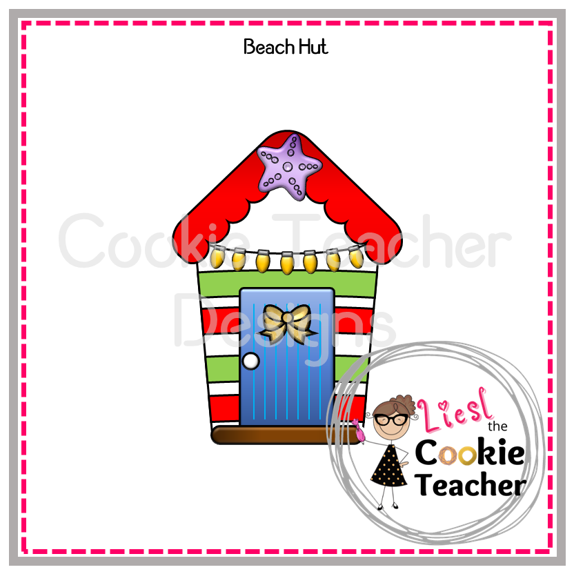 Beach Hut – The Cookie Teacher