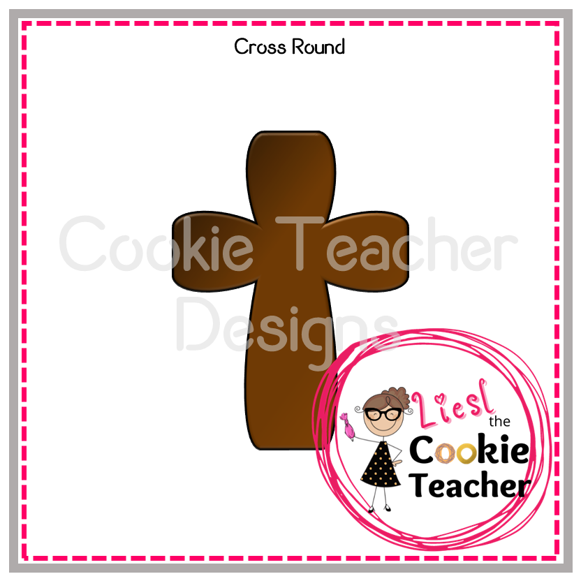 Cross Rounded – The Cookie Teacher