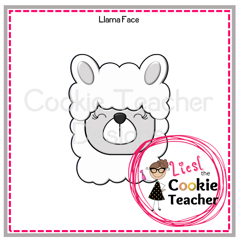 Llama Face – The Cookie Teacher