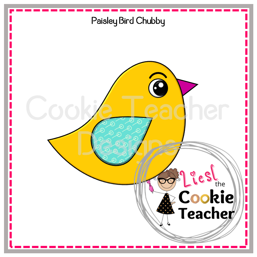 Paisley Bird Chubby – The Cookie Teacher