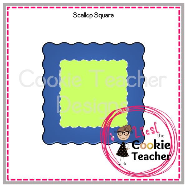 Square Scallop – The Cookie Teacher
