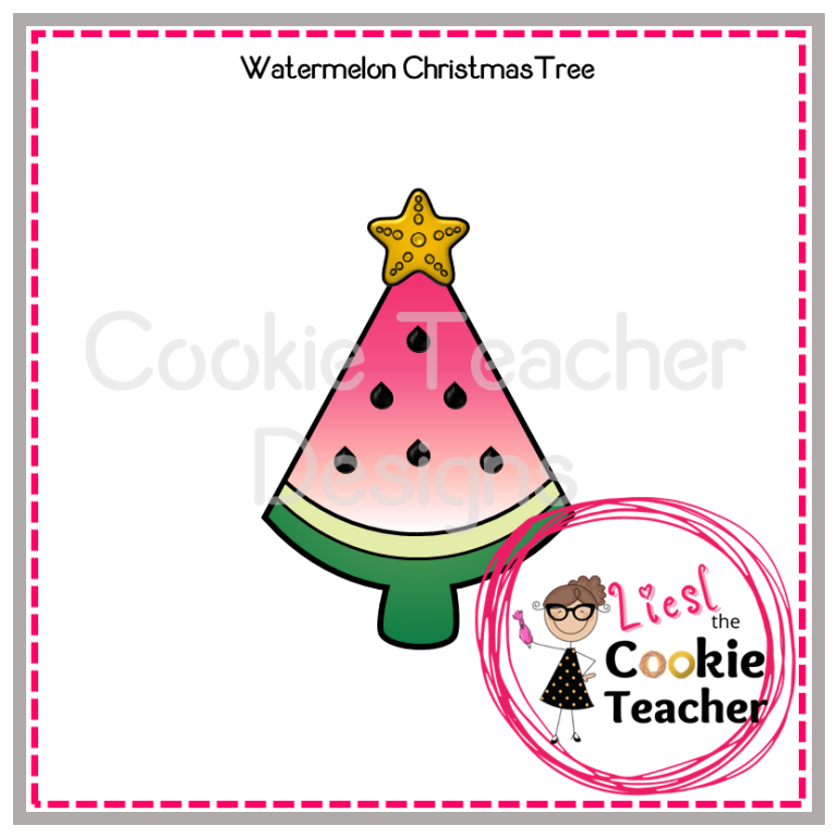Watermelon Christmas Tree – The Cookie Teacher
