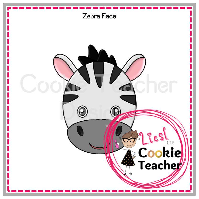 Zebra Face – The Cookie Teacher