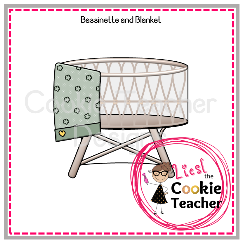 Bassinette and Blanket – The Cookie Teacher