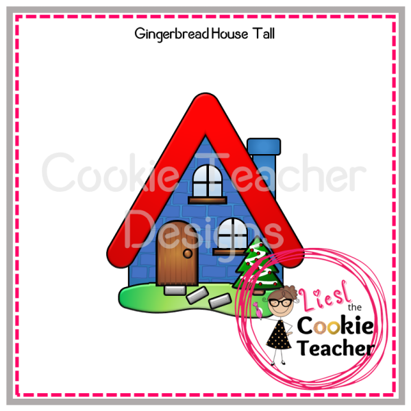 Gingerbread House Tall – The Cookie Teacher