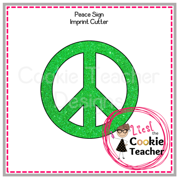 Peace Sign Imprint Cutter – The Cookie Teacher