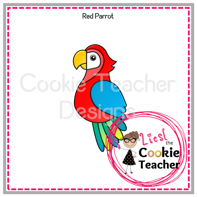 Red Parrot – The Cookie Teacher