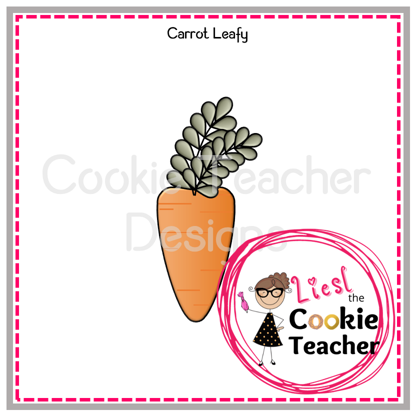 Carrot Leafy – The Cookie Teacher